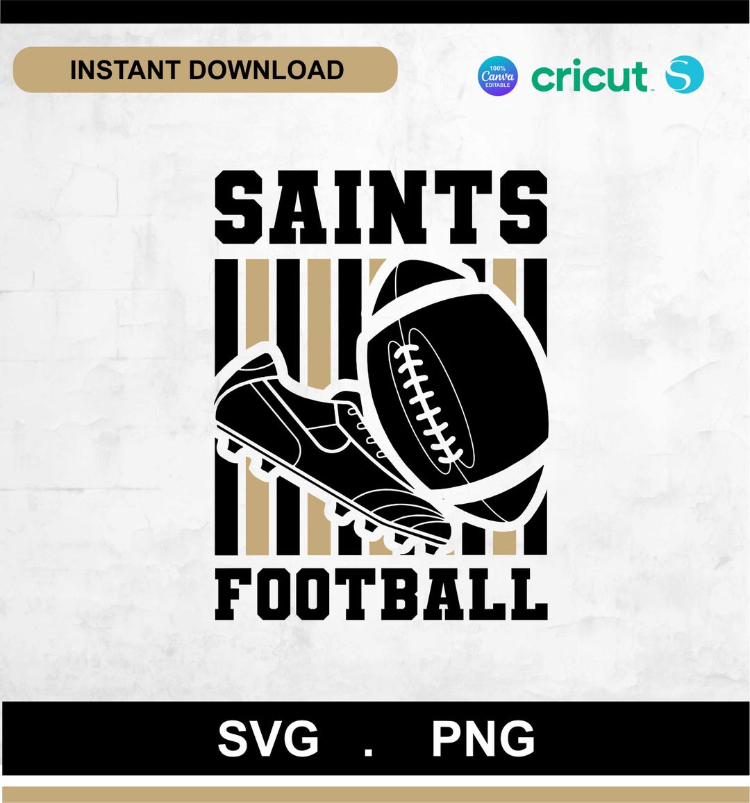 Saints Football Retro SVG - Saints PNG | Saints Sublimation | Saints T ...