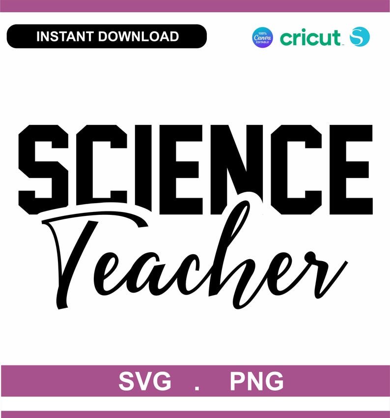Science Teacher Png Science Teacher Svg School Clipart Digital Download ...