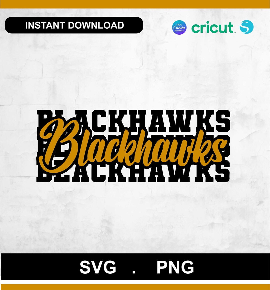 Blackhawks Typography SVG | Blackhawks PNG | Blackhawks Sublimation ...