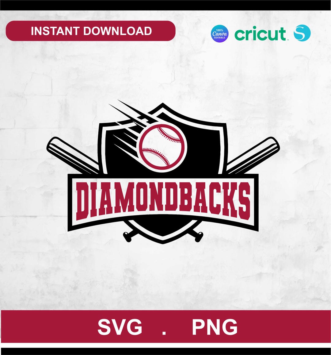 Diamondback Shield Baseball SVG - Diamondbacks PNG | Diamondback ...