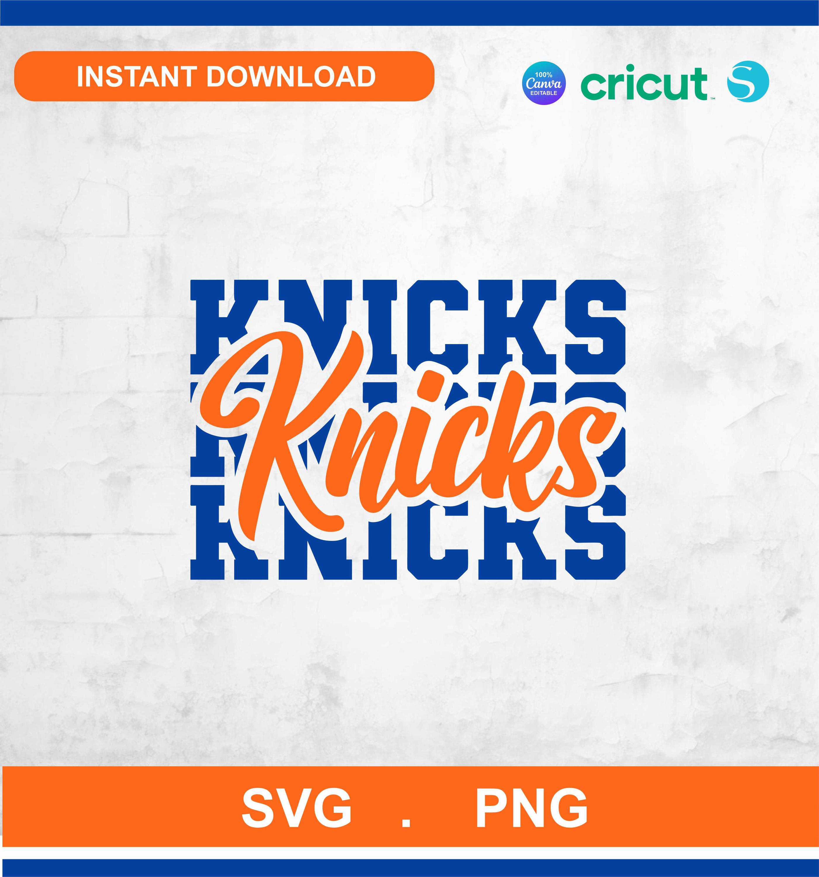 Knicks Typography SVG, Knicks PNG, Knicks Sublimation, Knicks Digital ...