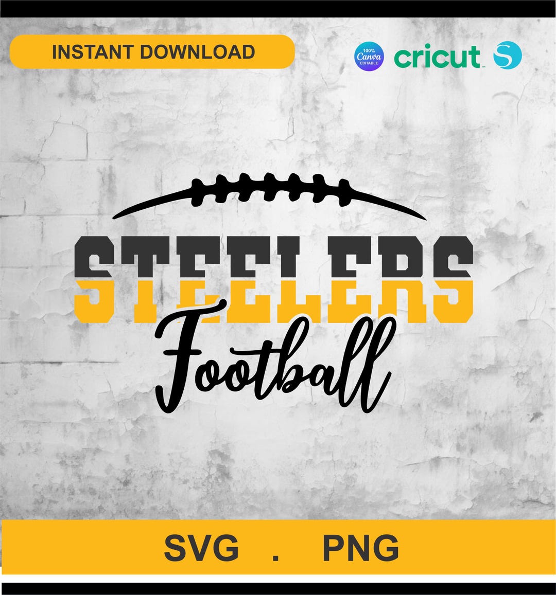 Steelers Football PNG - Steelers SVG | Steelers T-shirt | Steelers ...