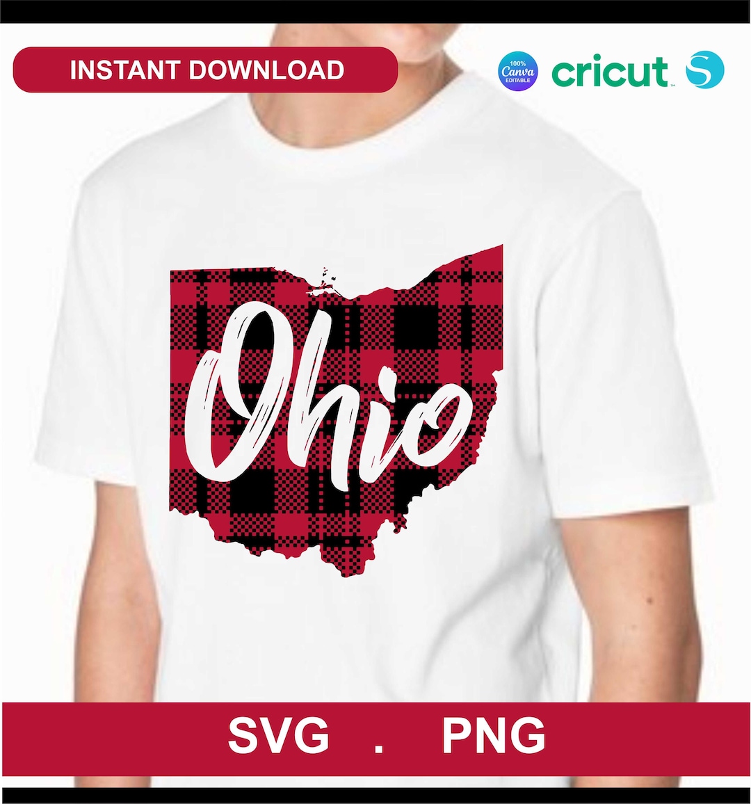 Ohio Checkered Design SVG PNG - Ohio Checkered T-shirt | Ohio Checkered ...