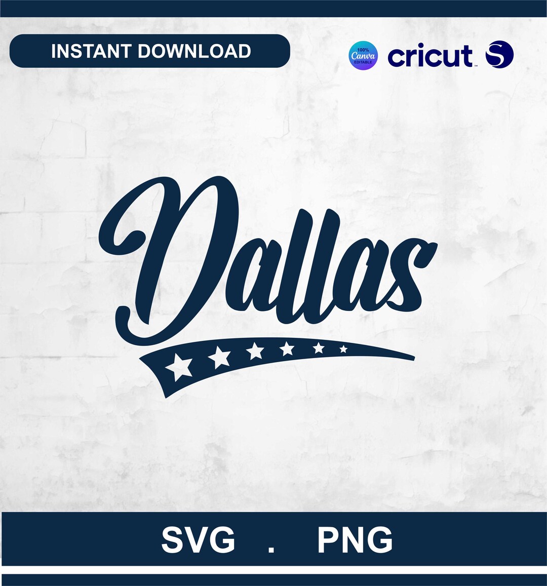 Dallas Football Star SVG Clipart | Dallas Football PNG Sublimation | T ...