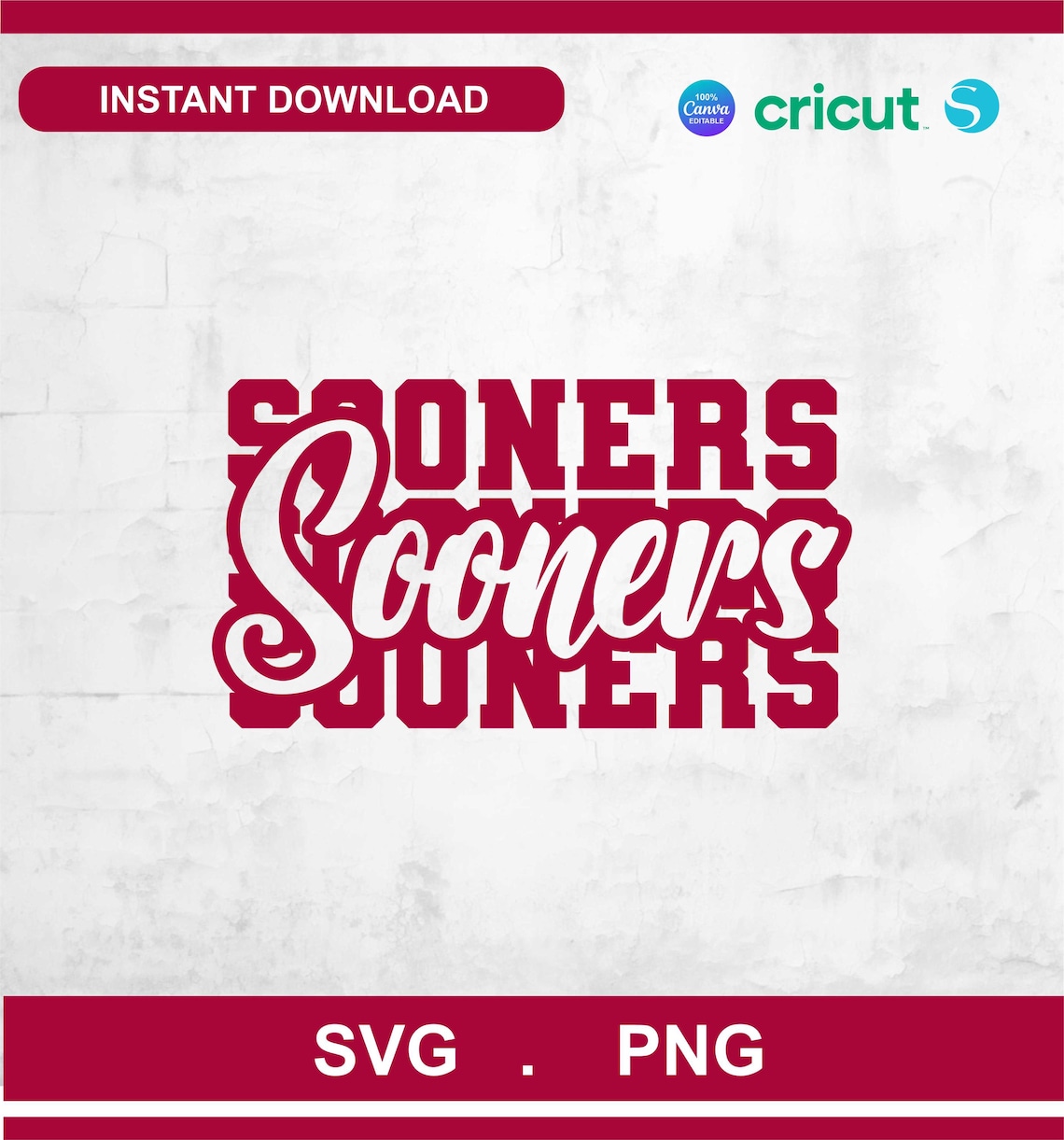 Sooners Typography SVG - Oklahoma Sooners PNG | Sooners Sublimation ...