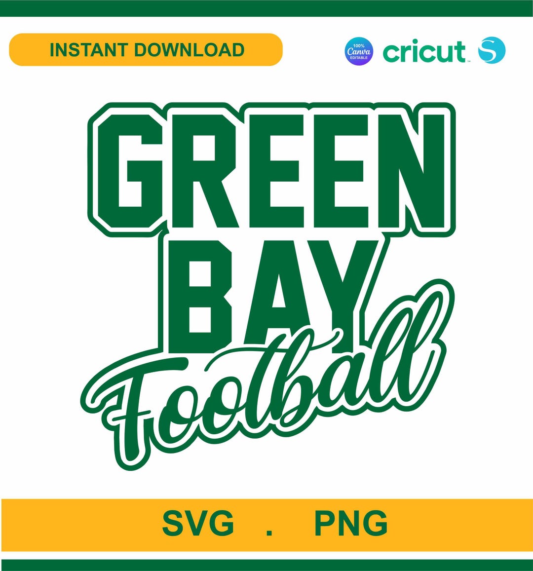 Green Bay Svg Green Bay Png Football Png Green Bay Clipart Green Bay ...