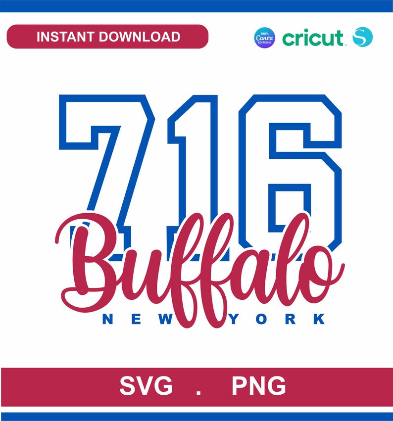 Buffalo 716 Pride SVG PNG, Buffalo Strong Design, Digital Download ...