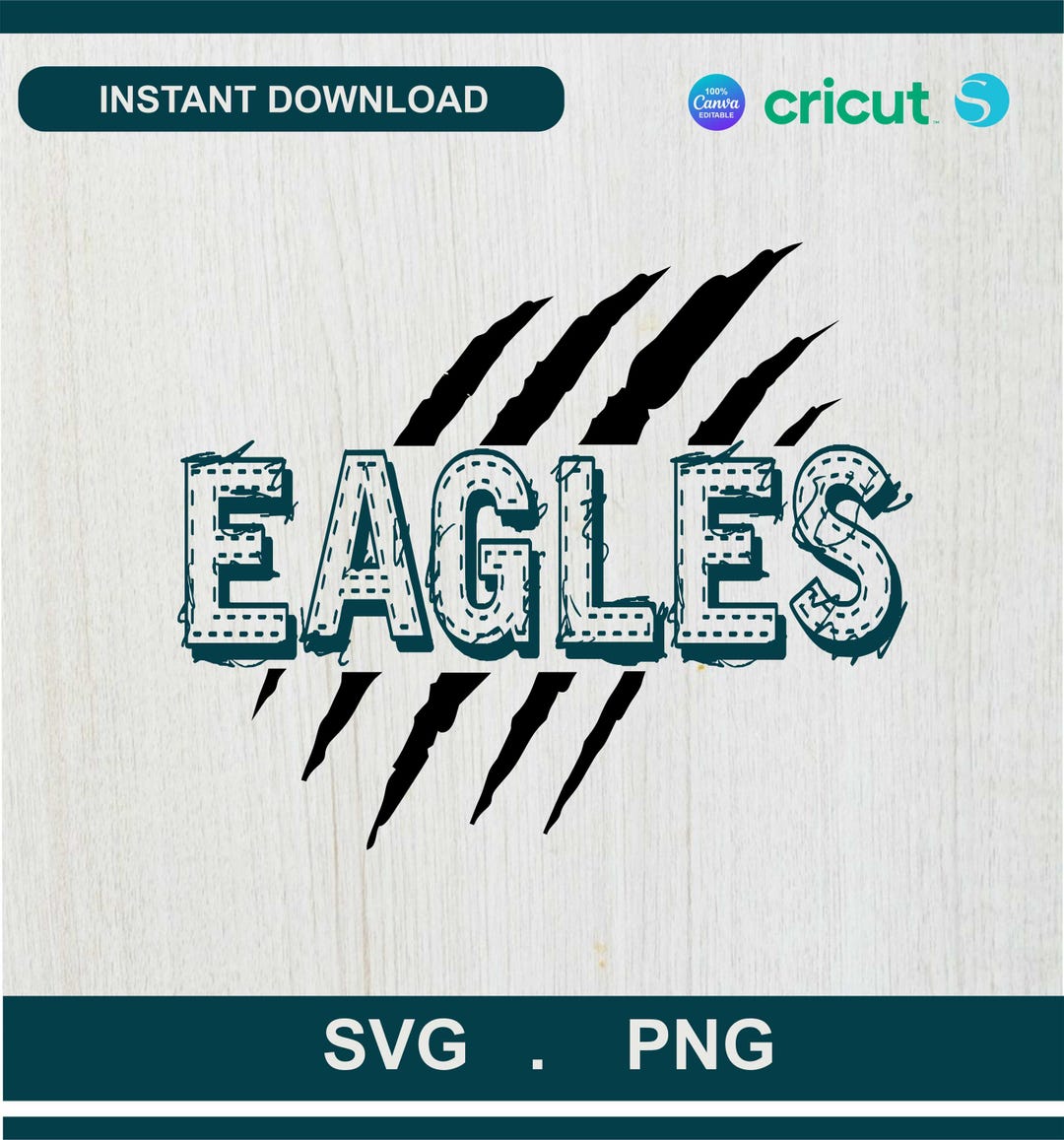 Eagles Scratch SVG - Eagles PNG | Eagles T-shirt | Eagles Sublimation ...