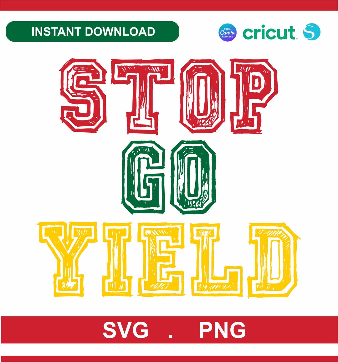Stop Go Yield Svg Stop Yield Png Go Yield Pride Clipart Traffic Light ...