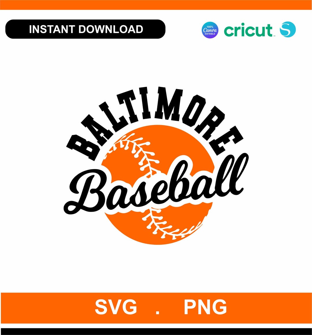 Baltimore Baseball SVG, Baltimore Baseball PNG, Baltimore Baseball T ...