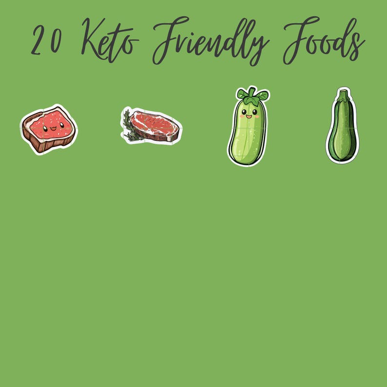 Keto Diet Clipart - Digital Food Graphic for Nutrition & Weight Loss ...