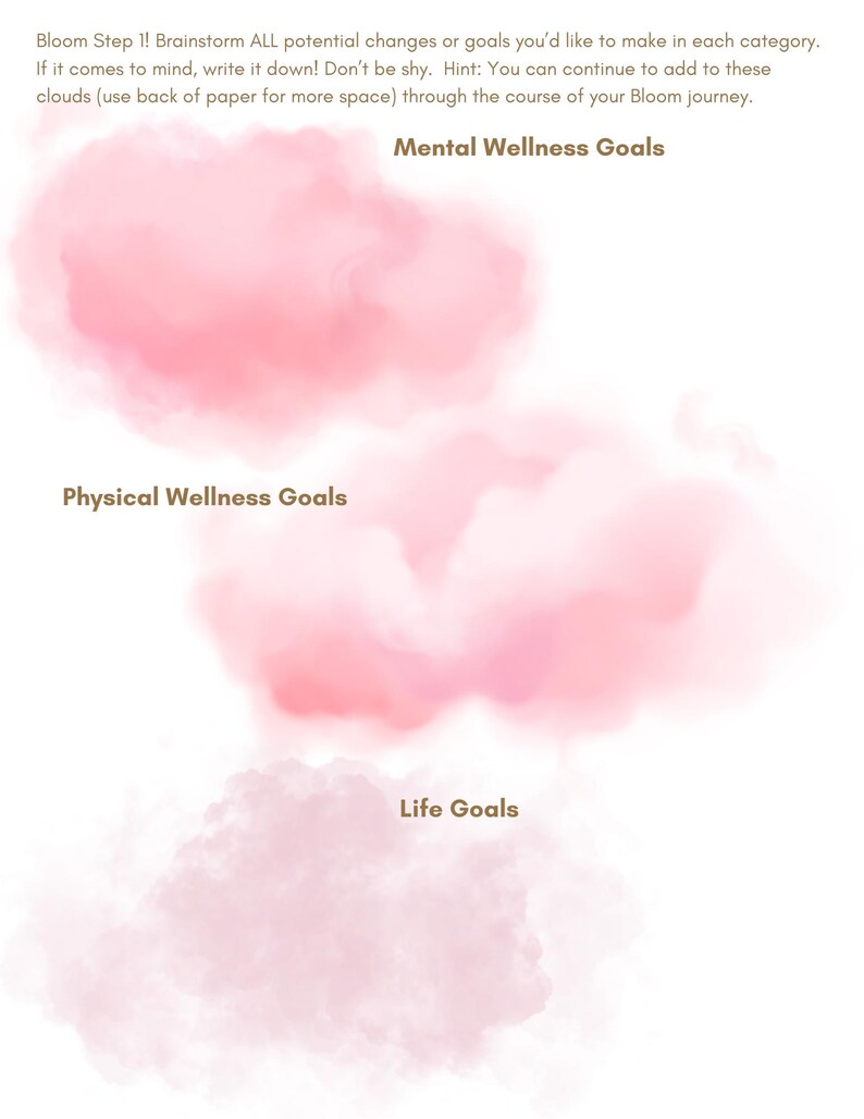 Goal Setting Worksheet, CBT Worksheet, Goals Homework, Therapy Homework ...
