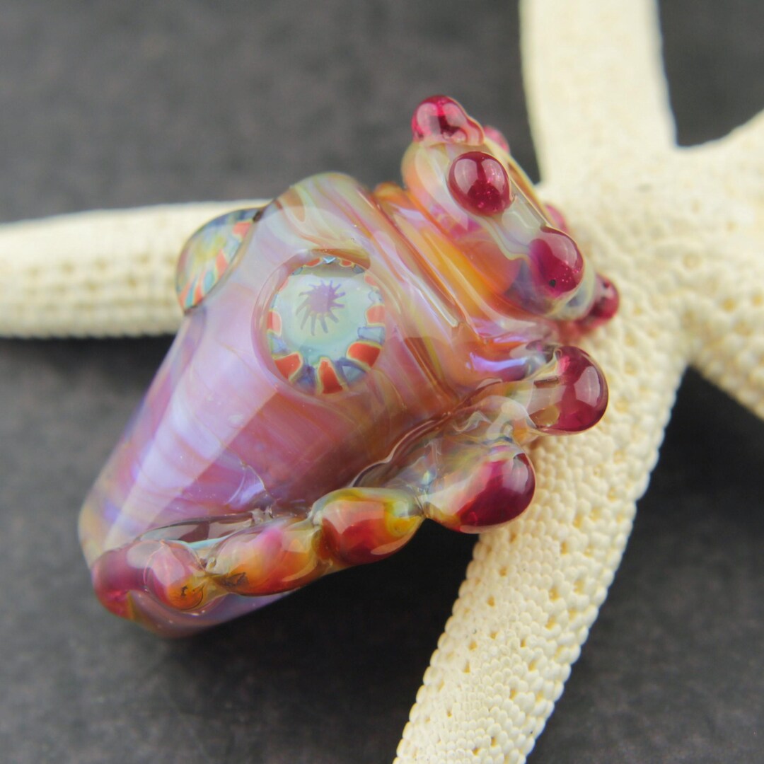 Glass Seashell Bead Lampwork, Focal Shell - Etsy