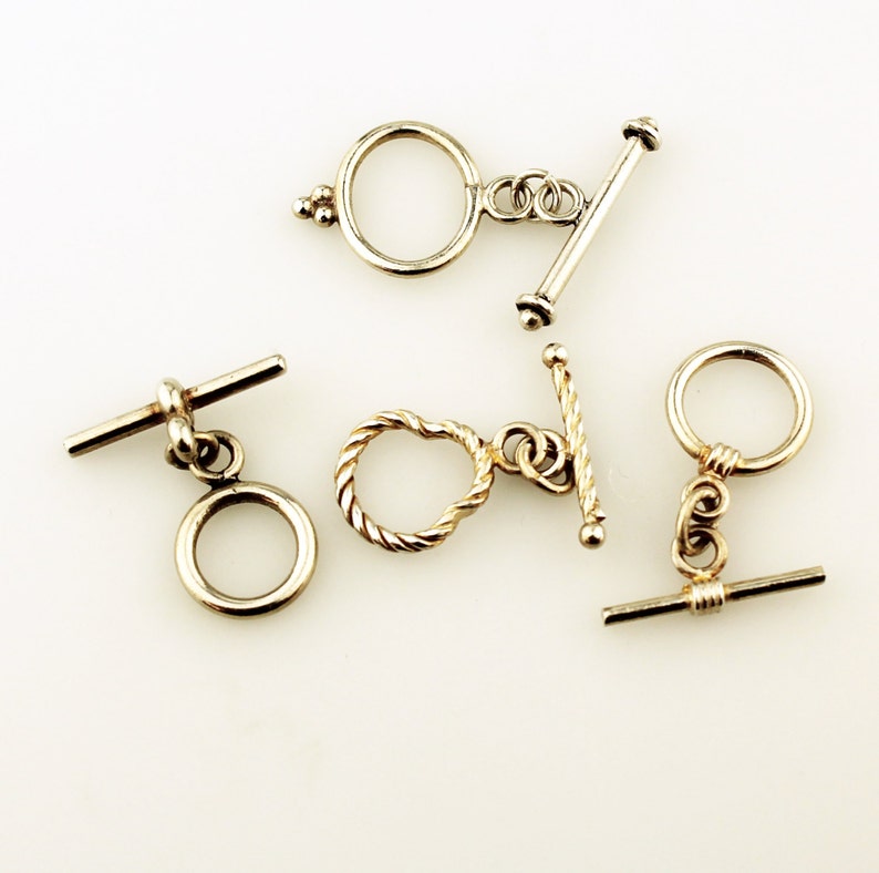 Sterling Silver Toggle Clasps 5 4 Beading Supplies Jewelry | Etsy