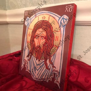 LENT SALE! Holy Face of Jesus Icon, the Holy Mandylion, Handmade ...