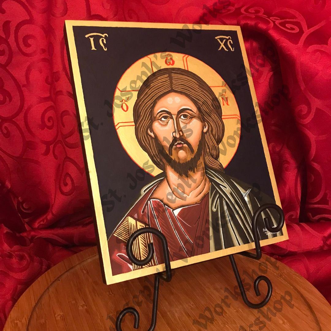 Jesus Christ the Pantocrator Icon, Handpainted Icon, Christ Pantocrator ...
