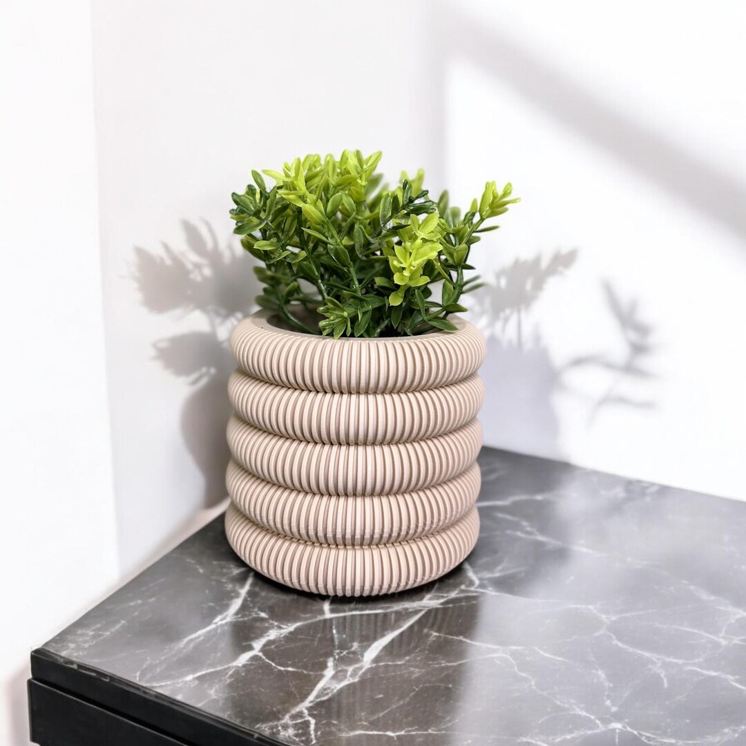 Modern Bubbles Planter, Unique 3D Printed Plant Pot With Drainage for Houseplants, 4 6 8 Inch ...