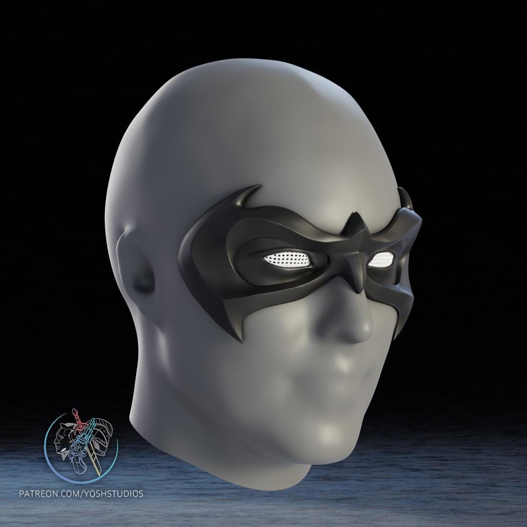 Robin Mask Batman & Robin Cosplay LARP 3D Printed Affordable Cheap ...