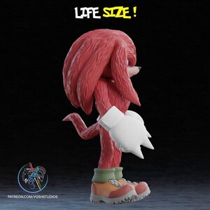 Life Size Knuckles the Hedgehog (DIY Unpainted Kit) Cosplay Sonic ...