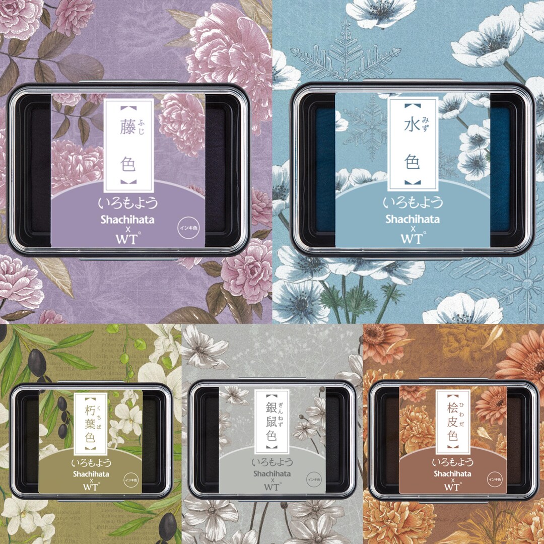 29 Colors of Shachihata Oil-based Pigment Ink Pads for Cards&paper ...