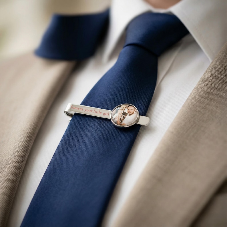 Personalized Tie Clip - Gift for Him, Weddings, Groom Gift, Father ...