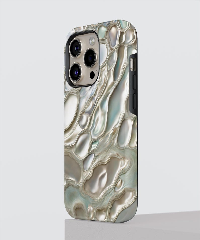 Elegant Mother of Pearl Phone Case for iPhone & Samsung, Luxury Phone ...
