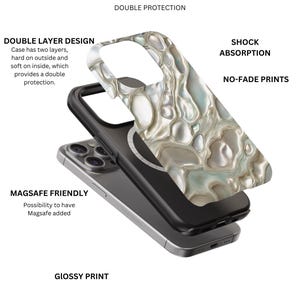 Elegant Mother of Pearl Phone Case for iPhone & Samsung, Luxury Phone ...