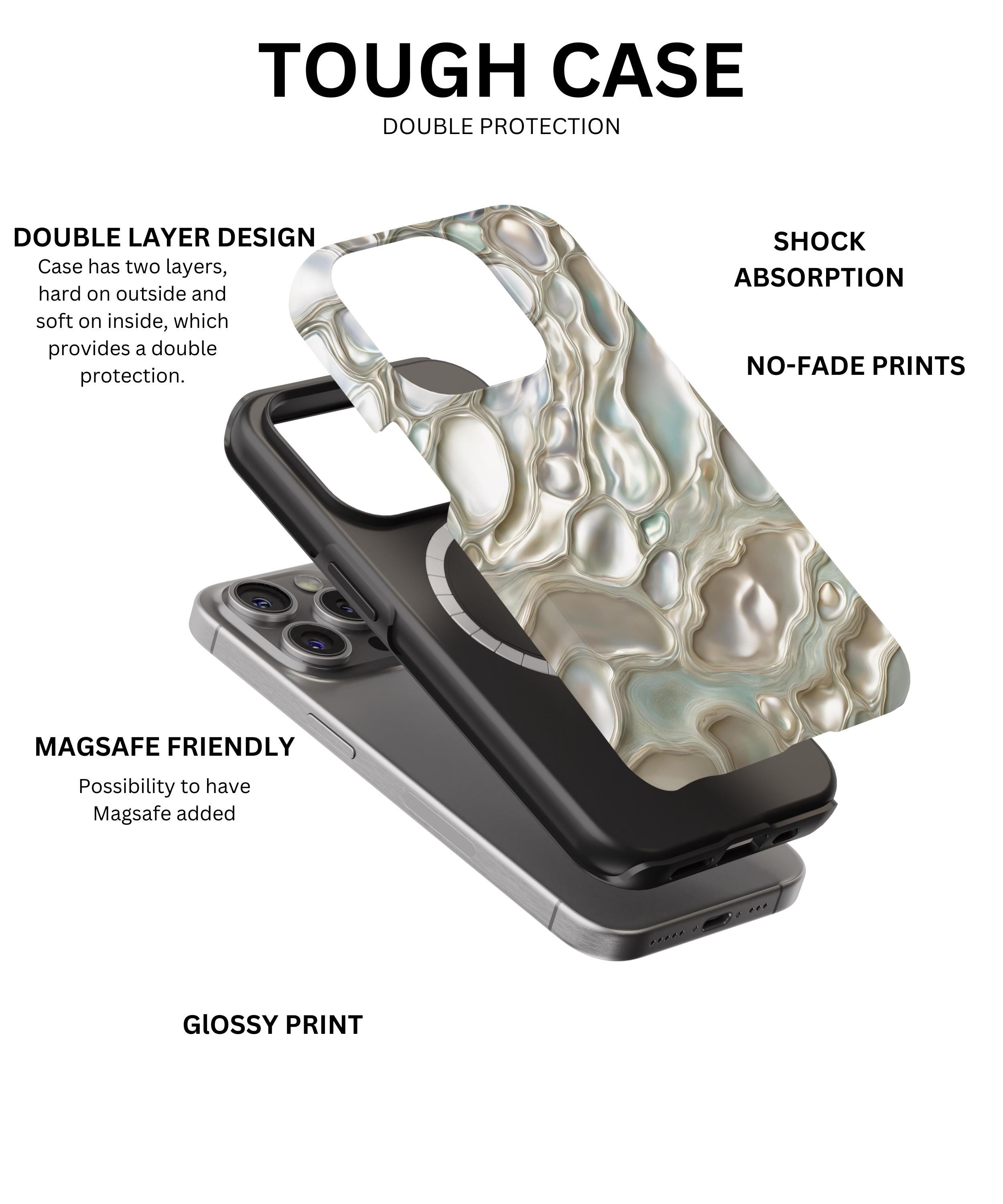 Elegant Mother of Pearl Phone Case for iPhone & Samsung, Luxury Phone ...