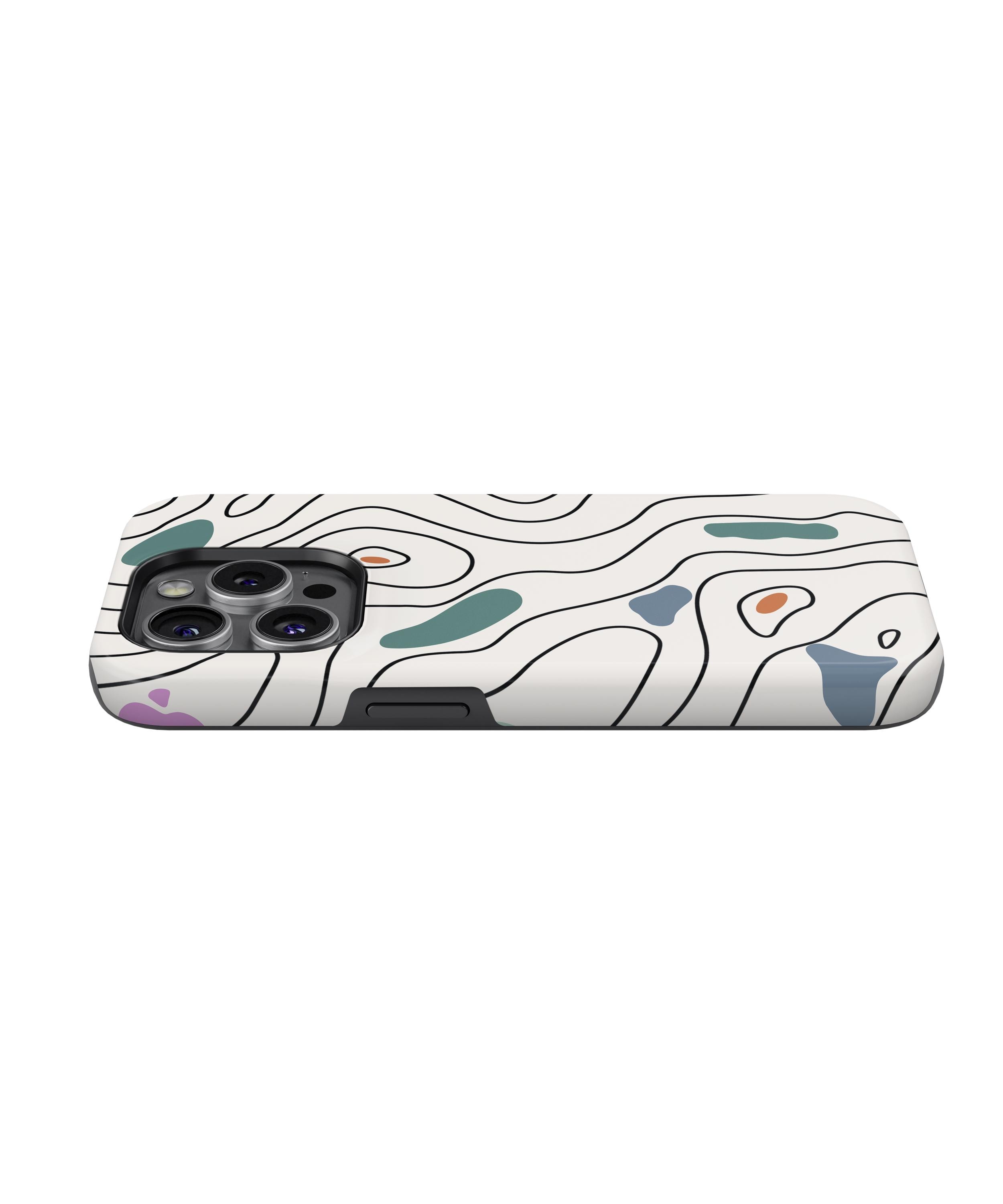 Topographic Phone Case, Minimalist Map Line Design, White Black Green ...