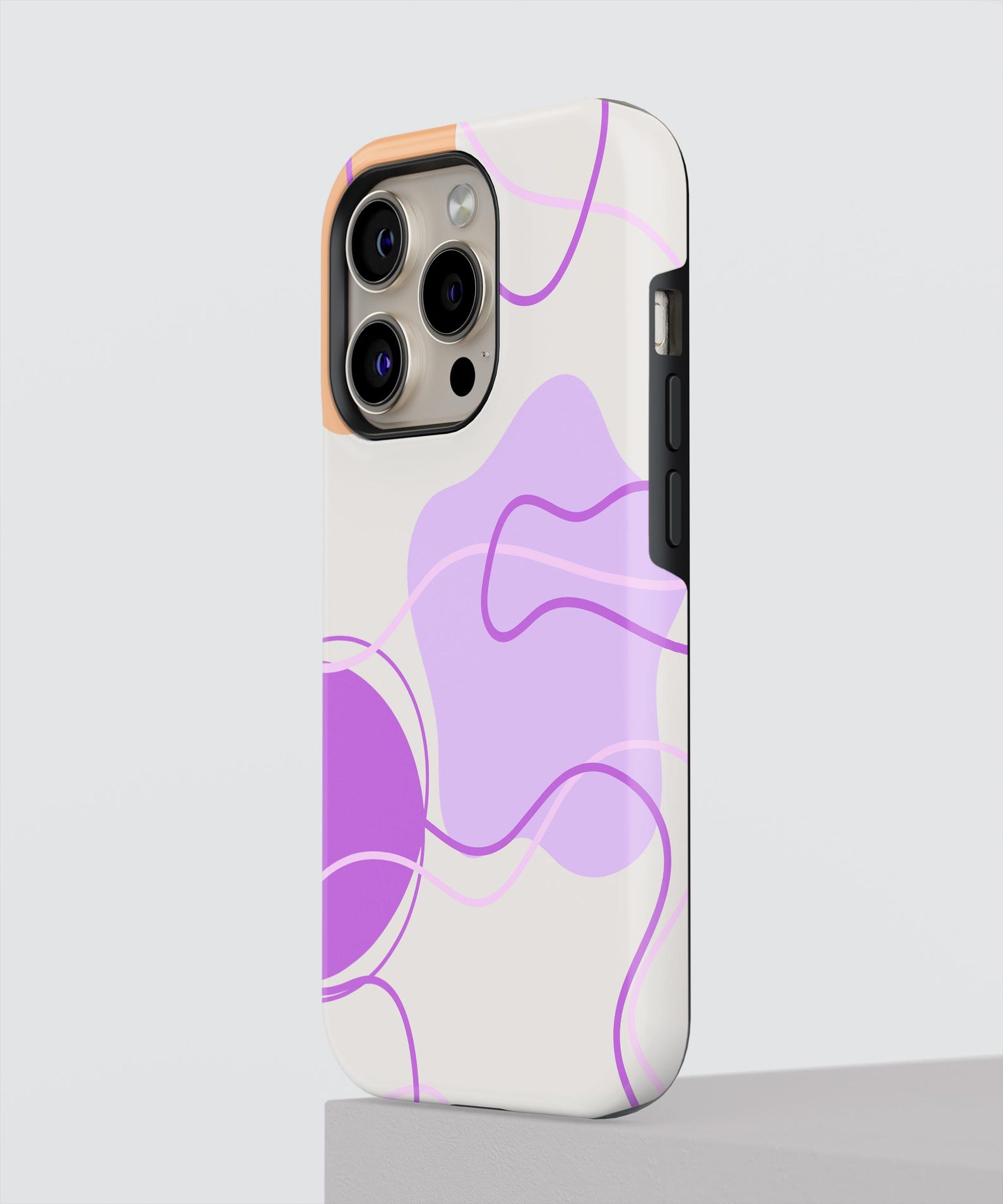 Abstract Purple Aesthetic Phone Case, Minimalist & Trendy, Art Cover ...
