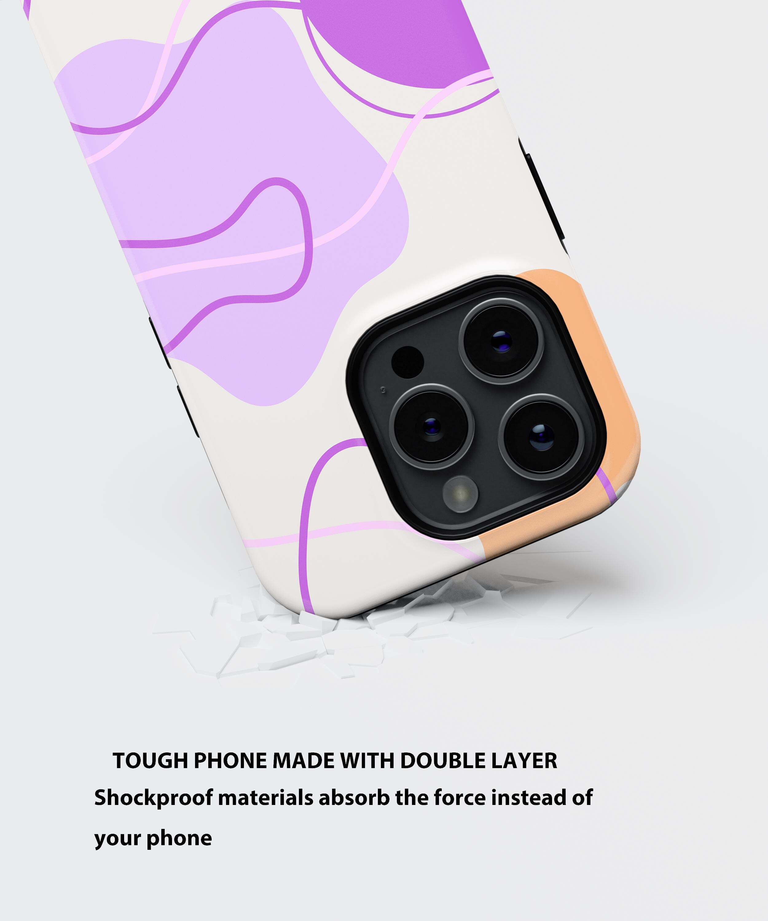 Abstract Purple Aesthetic Phone Case, Minimalist & Trendy, Art Cover ...
