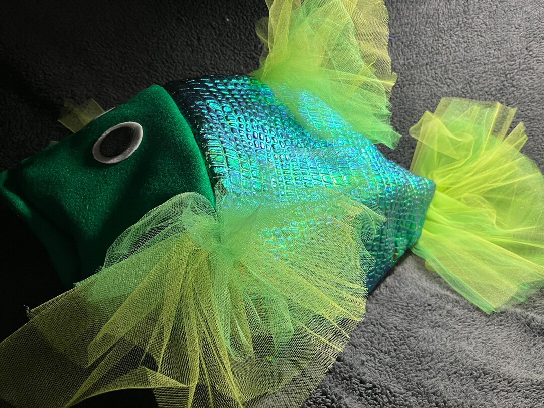 Green Iridescent Gator Betta Fish Costume - Etsy