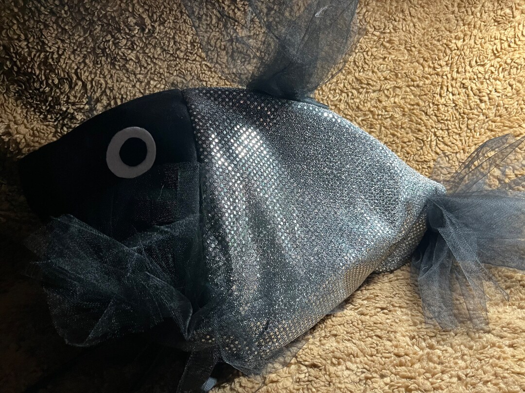 Black & Silver Sequin Betta Fish Costume - Etsy