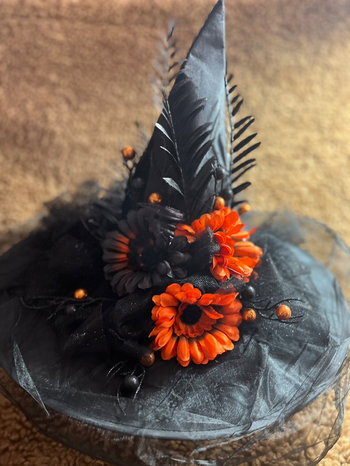 Halloween Daisy Witch Hat - Etsy