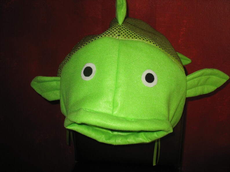 Lime Green Sequin Fish Head Costume-one Fits All | Etsy