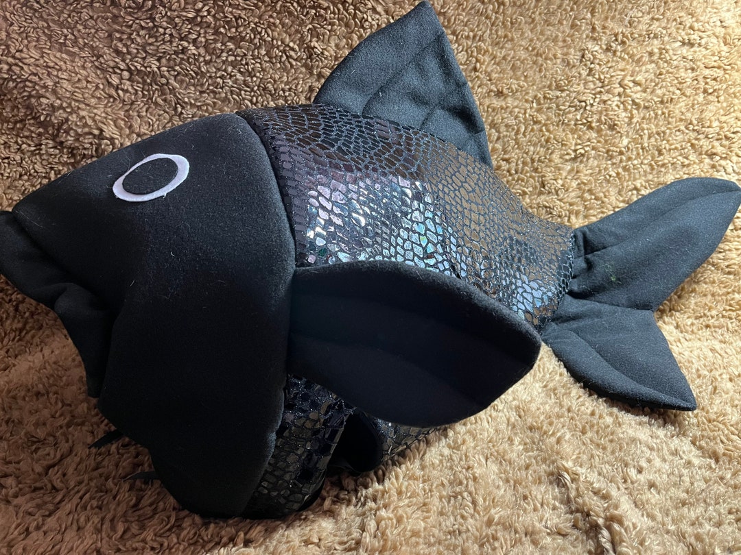 Black Alligator Fish Head Costume - Etsy