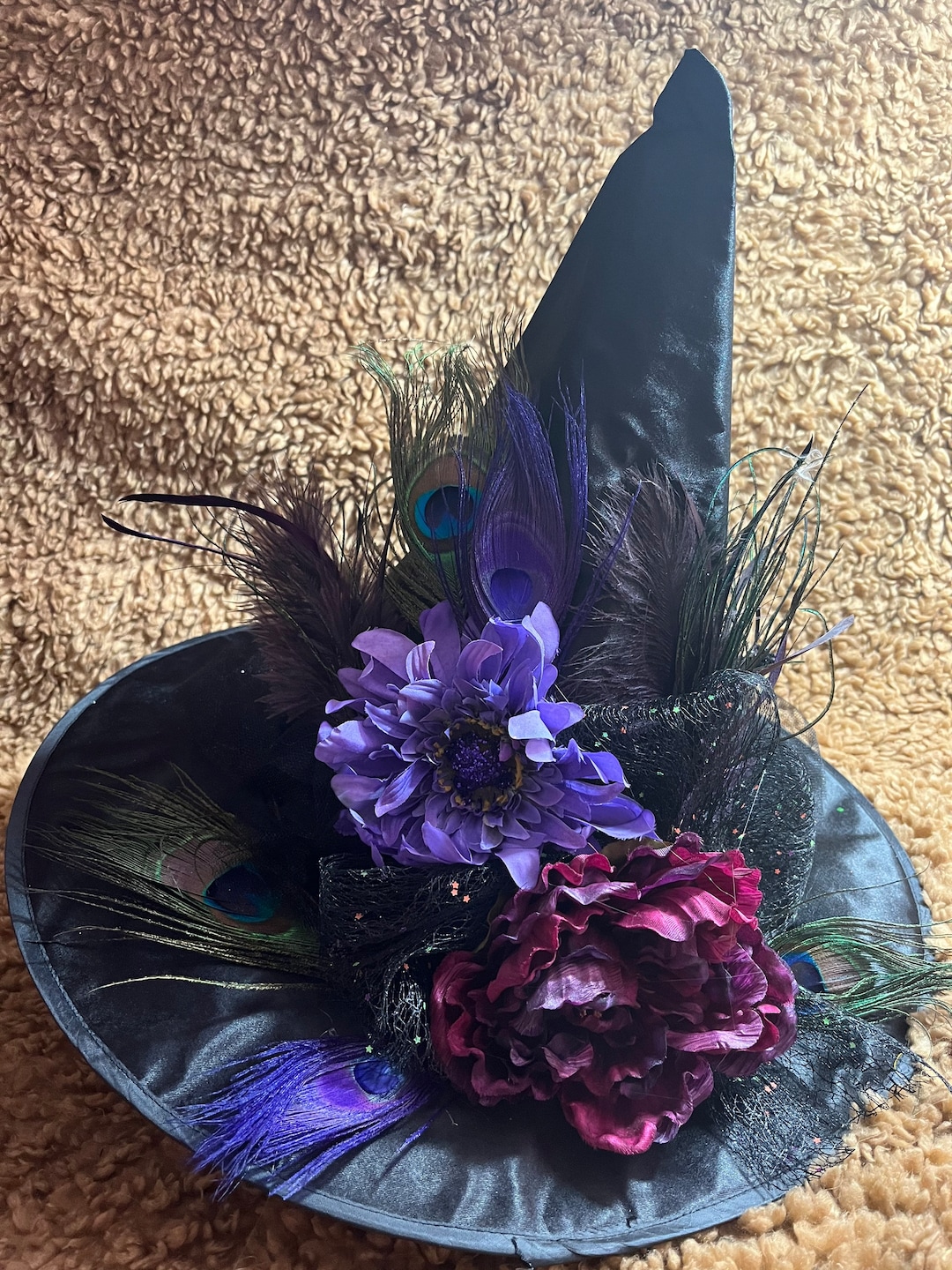Peacock Witch Hat - Etsy