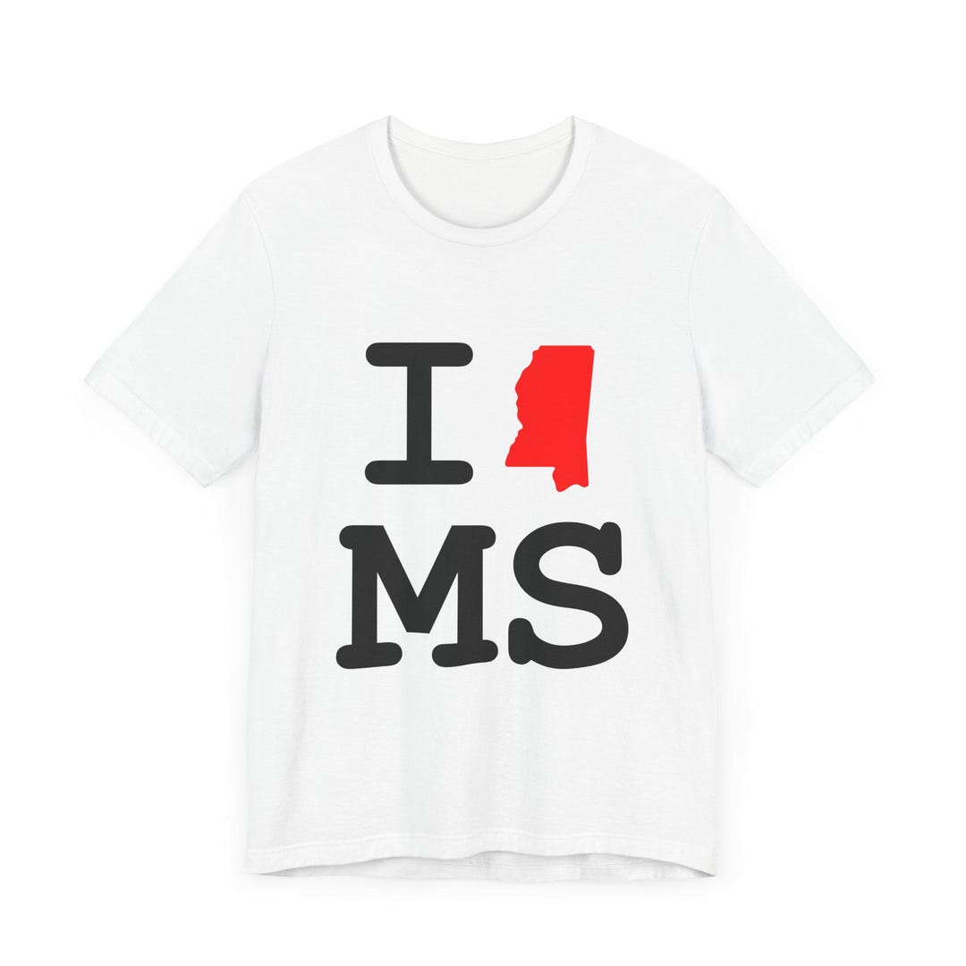 I Love MS - Mississippi State Icon Tee - Etsy