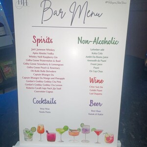 Punjabi Drinks Bar Menu - Digital File - Etsy