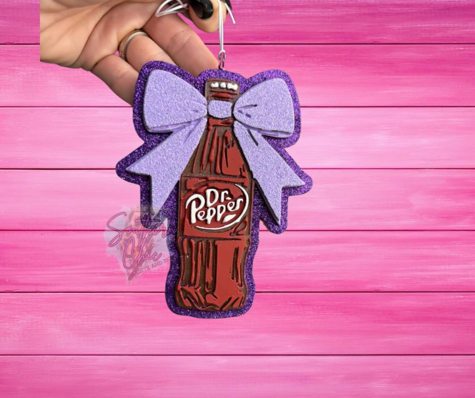 Dr Pepper Bottle With Bow Freshie - Etsy
