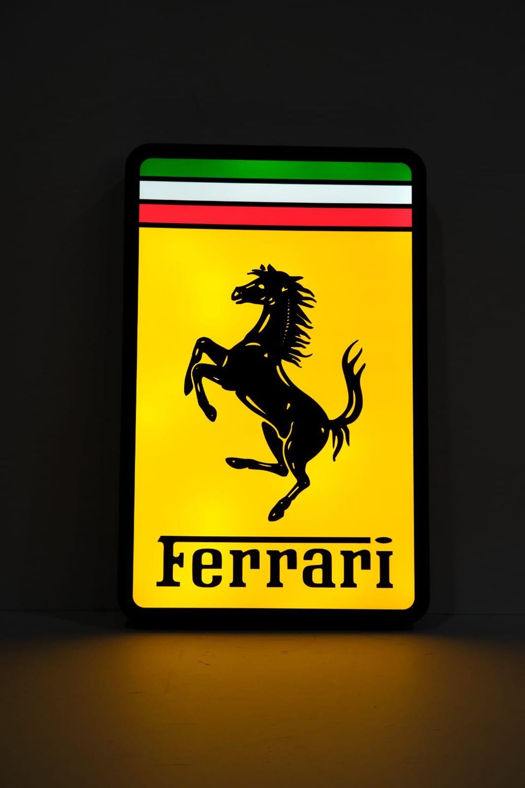 Ferrari Logo Light Sign, Ferrari Wall Light, Ferrari Decor, Gift for ...