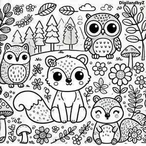 Printable Kids Coloring Pages - Digital Coloring Sheets for Children ...