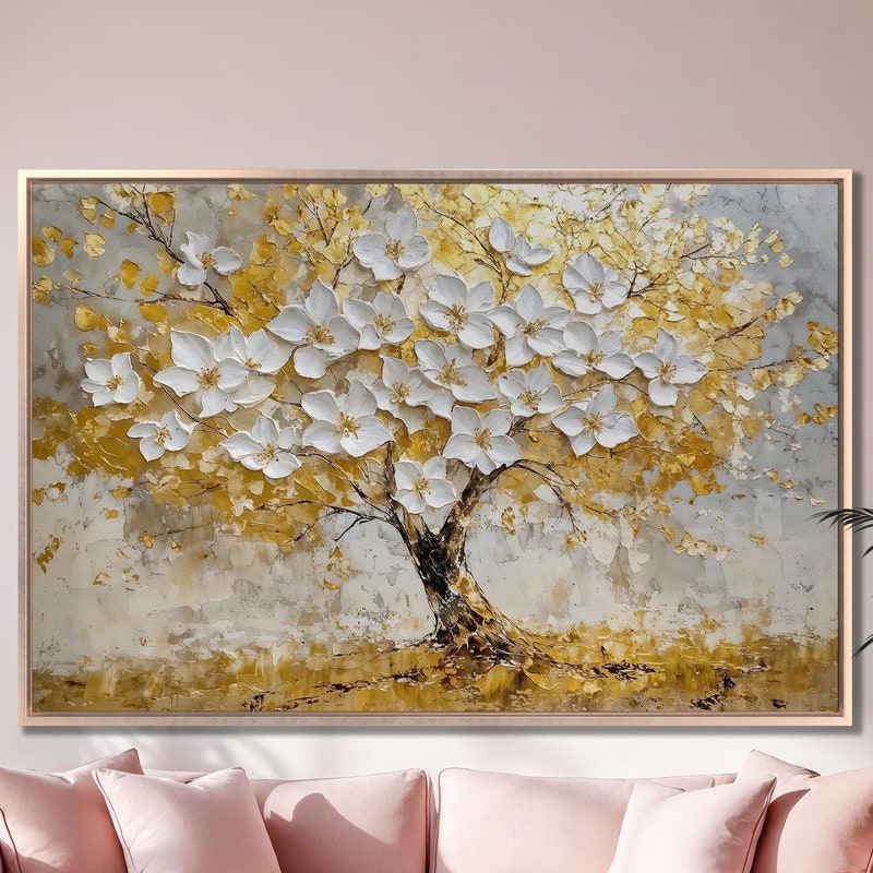 Flower Tree Painting - Etsy