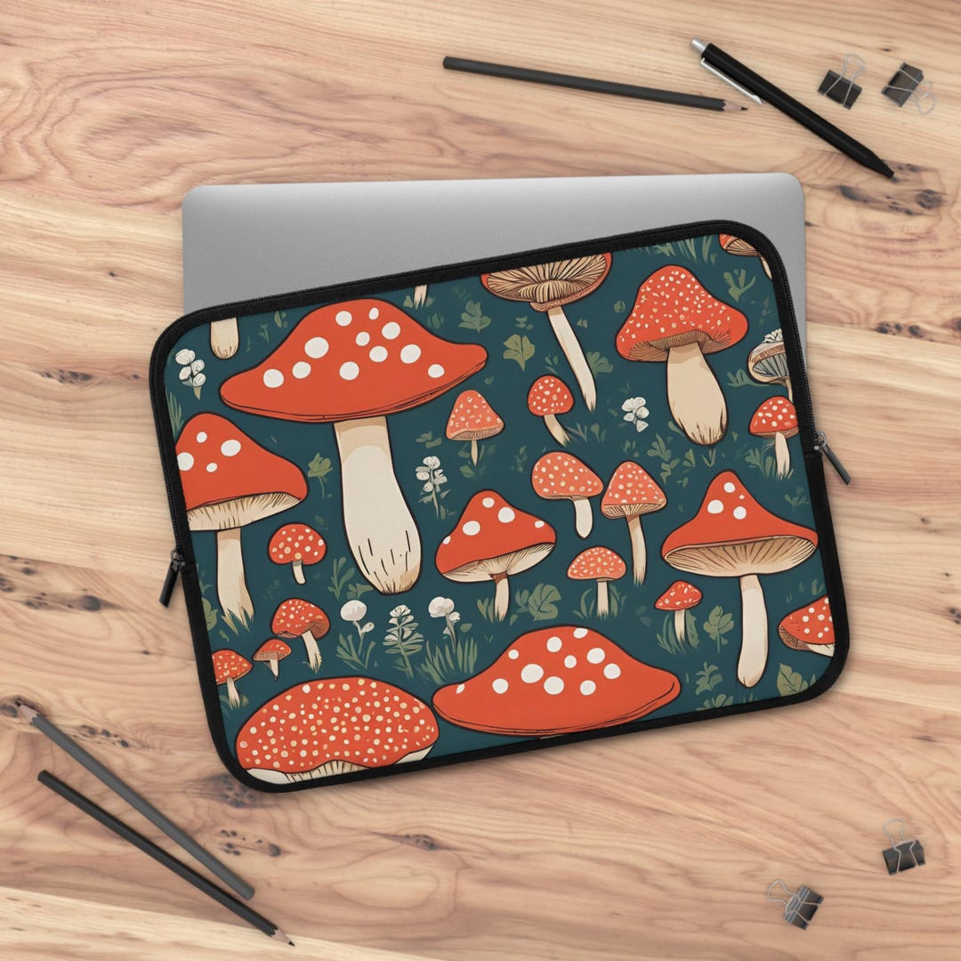 Mushroom Laptop Sleeve, Tablet Case, Protective Cover, Computer ...