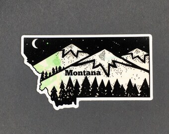 Montana Sticker Montana State Sticker Montana State Of | Etsy