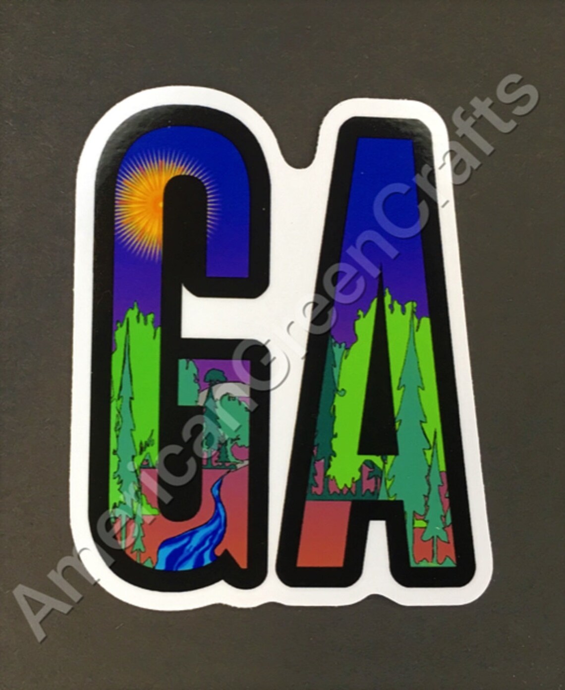 Georgia Sticker Georgia State of Georgia Georgia Bumper - Etsy