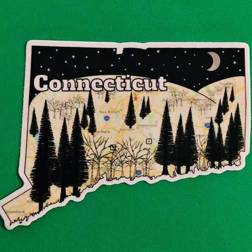 Connecticut Sticker Connecticut Decal Multiple Sizes - Etsy