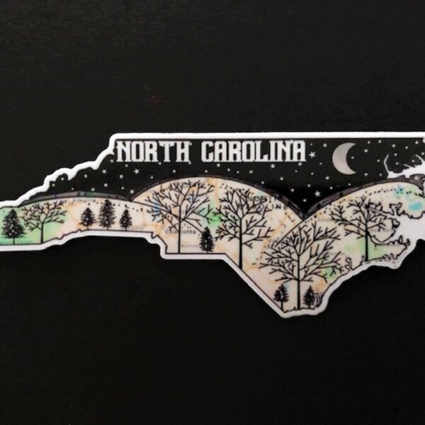 North Carolina Sticker - Etsy