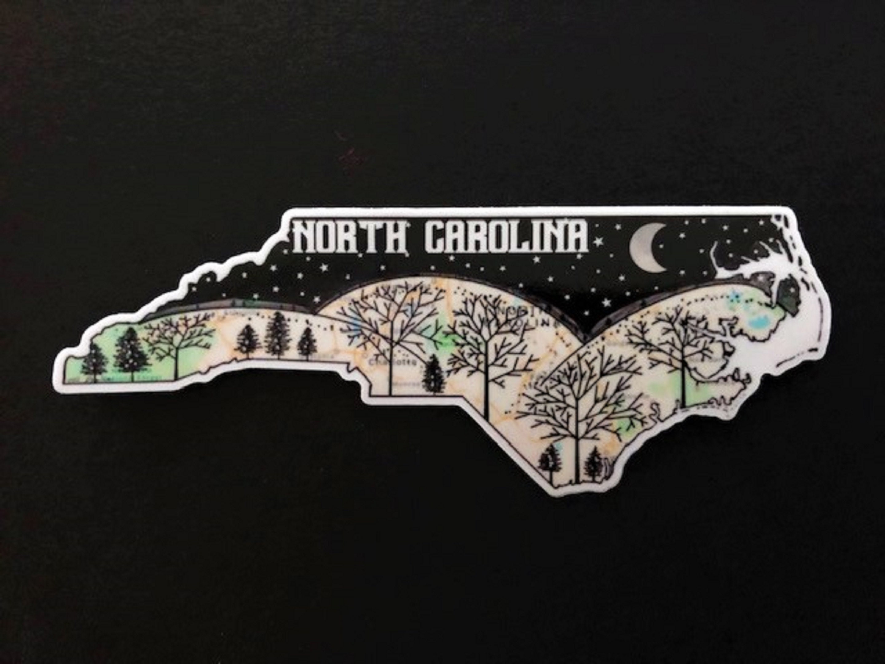 North Carolina North Carolina Sticker North Carolina Gifts - Etsy UK