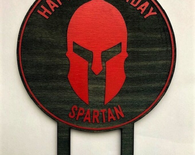 Spartan Cake Topper, Spartan Cake Toppers, Spartan, Spartan Decor ...